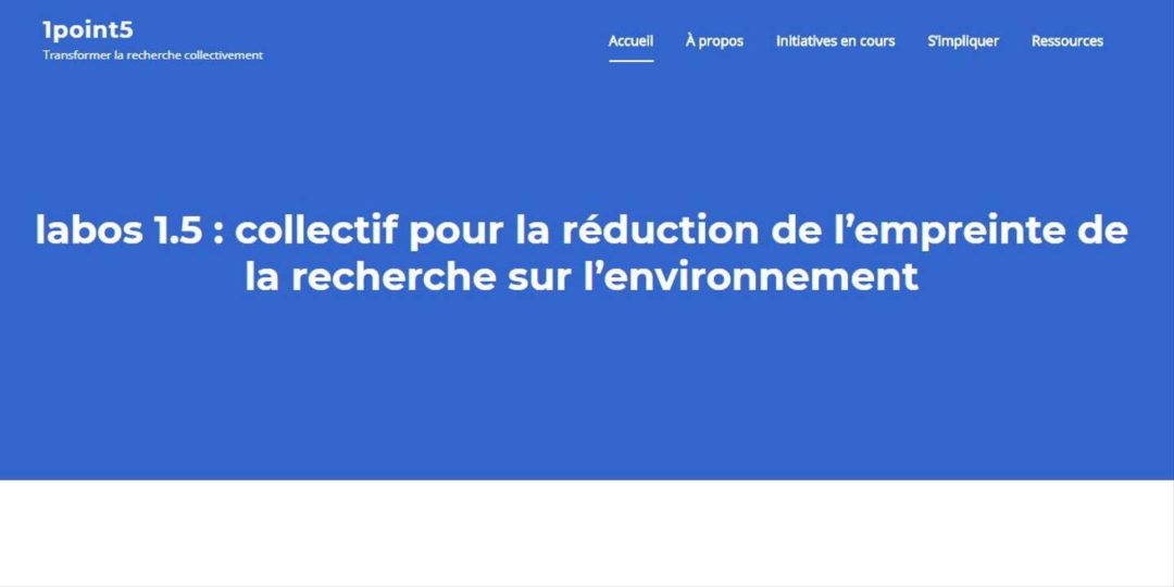 Collectif “labos 1point5” - sfecologie.org